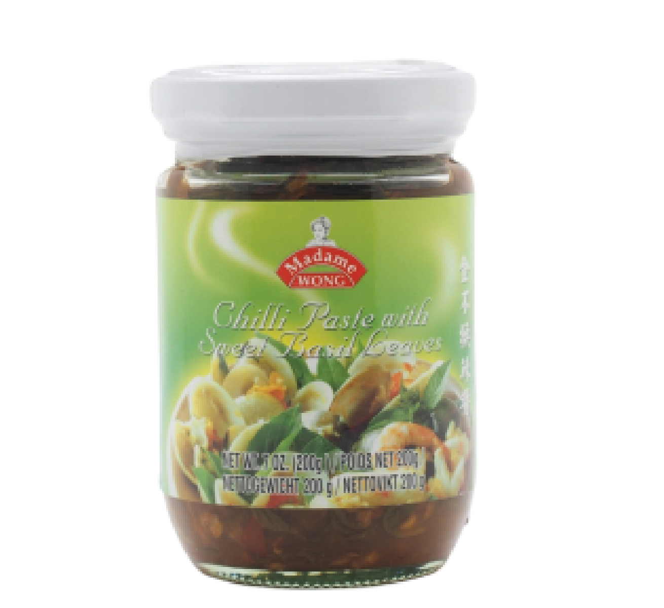 CHILLI PASTE WITH SWEET BASIL LEAVES 200G | Madame Wong